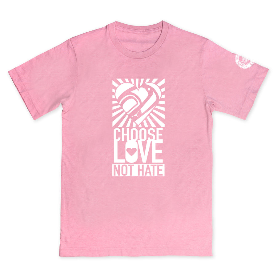 Pink Shirt - New Choose Love Not Hate – HEU Store